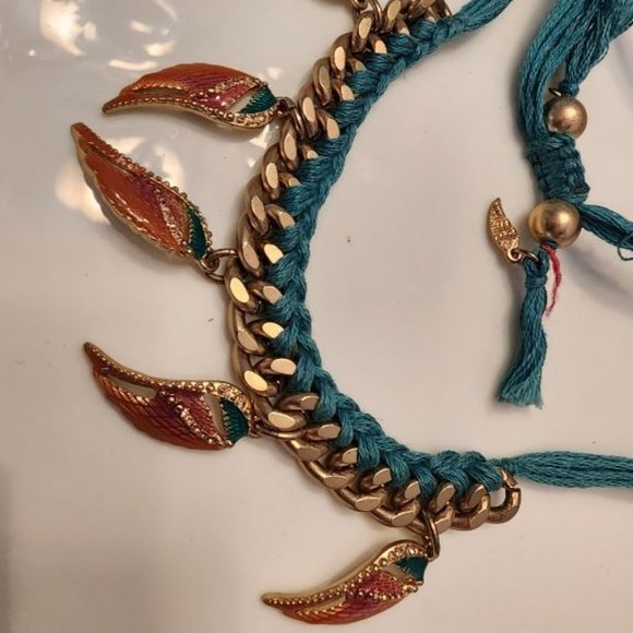 Jessica Simpson | Jewelry | Jessica Simpson Feather And Crystal ...